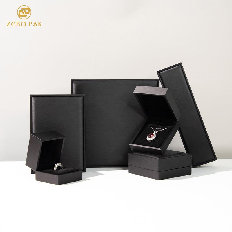 Zebo Custom logo Pu Leather Jewelry Box Packaging for Ring Pendant ...