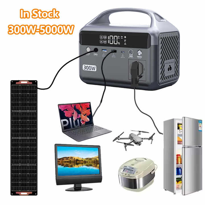 No Gasoline Solar Generator - 300W Portable Power Station