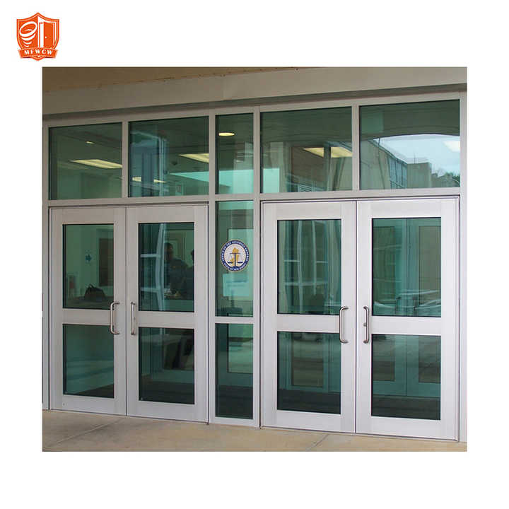 Customized Office Entrance Doors - Windproof Aluminum Frame
