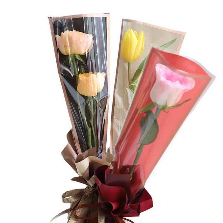 OPP Plastic Wrapper for Single Rose Packaging Wholesale Florist ...