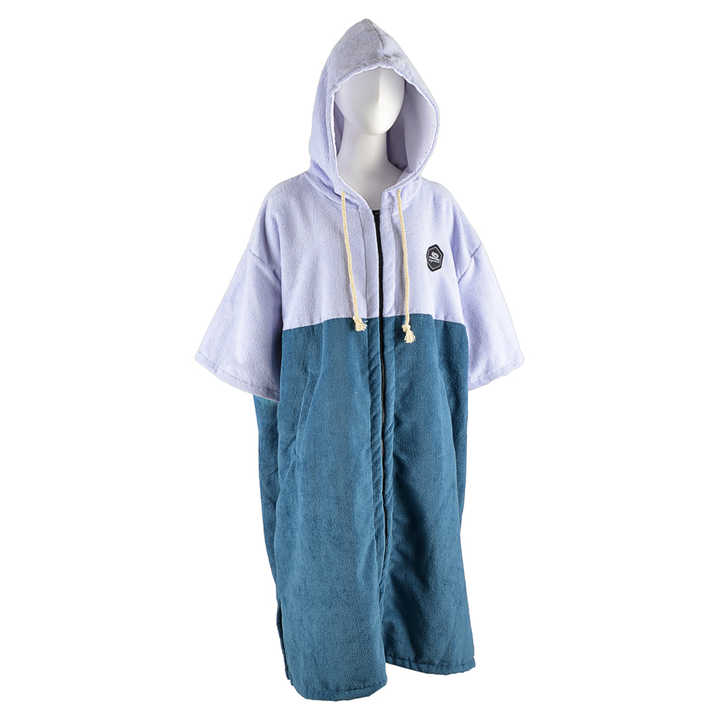 High Quality Unisex Surf Changing Robe Front Zipper Hooded Poncho Sun ...