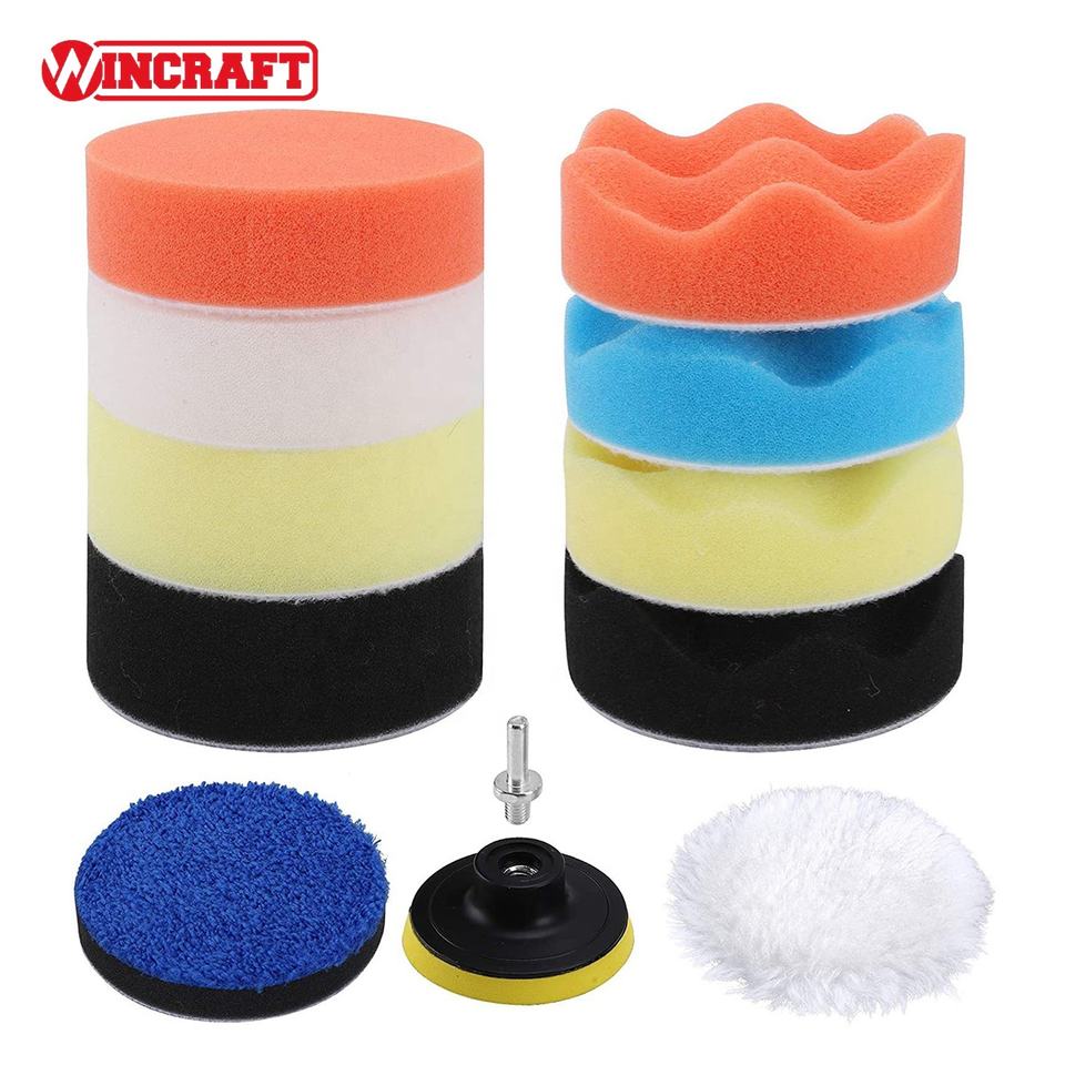 12pcs Auto Polisher Kit Buffing and Polishing Foam Pads for Car Bodies ...