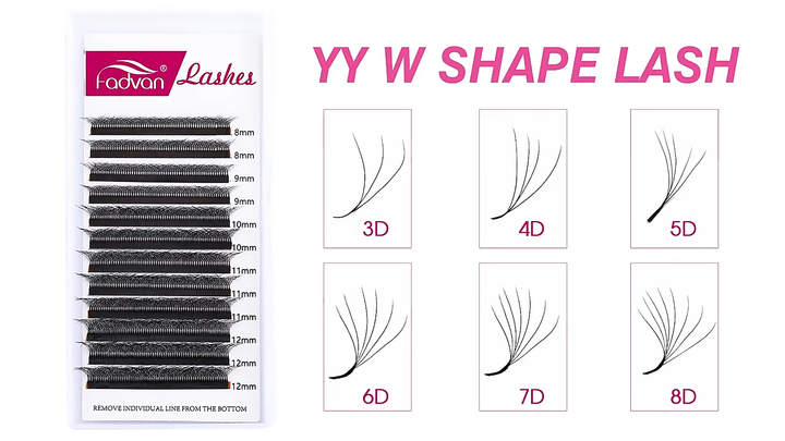 Fadvan Yy 3d 4d 5d W Shape Volume Eyelash Extension Individual False ...