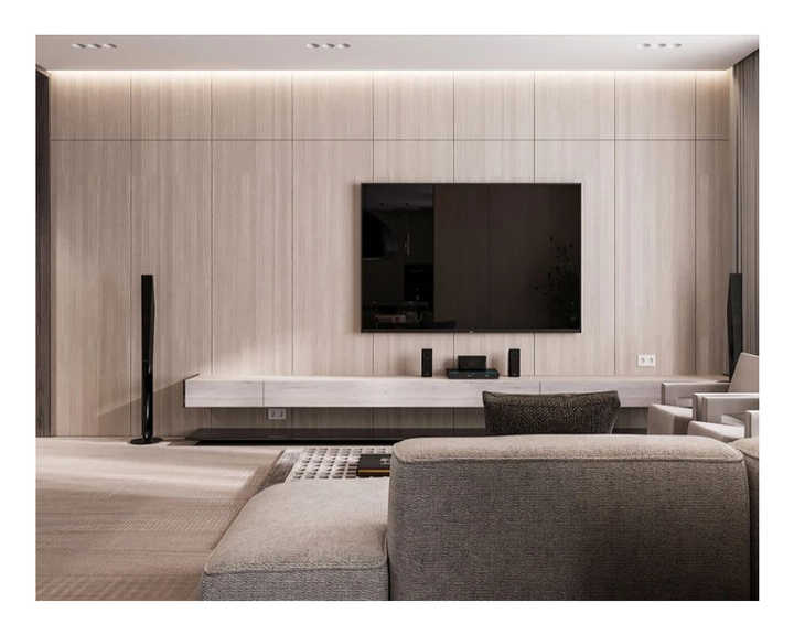 Modern Fluted Slat Interior Soundproof Waterproof Acoustic Mdf Wpc 3d ...