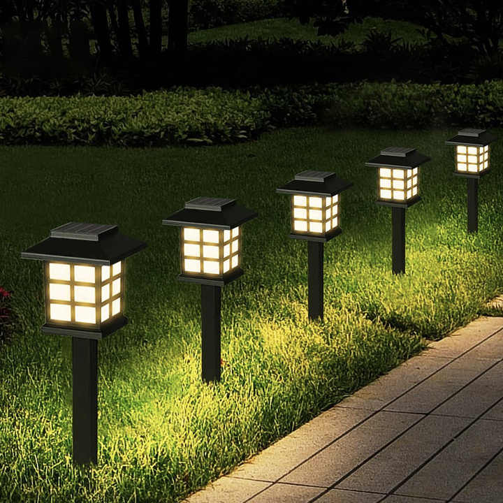 Solar Outdoor LED Lawn Lights - Enhance Garden Atmosphere