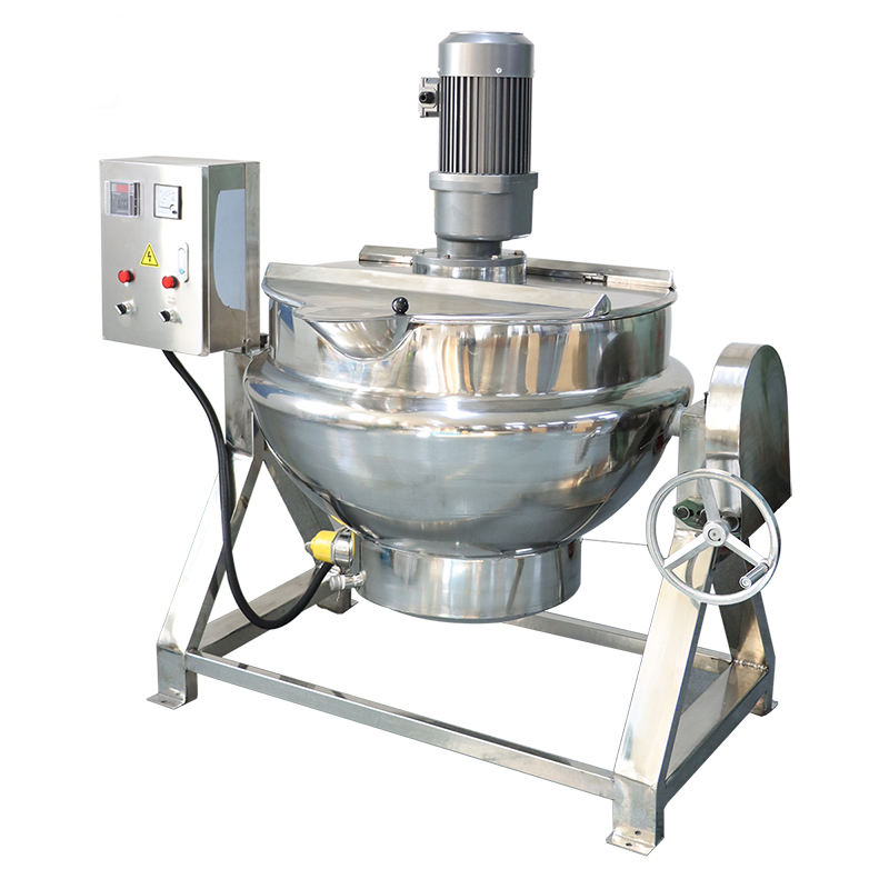 2.2KW Stainless Steel Cooking Stirring Pot Tiltable Electric Heating ...