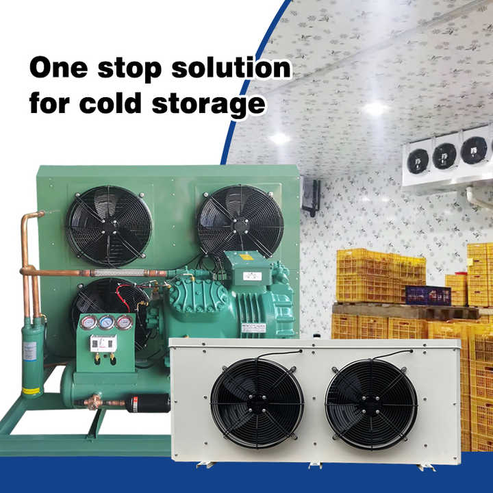 Anti-Corrosion Coil Refrigeration Condensing Unit Walk in Cooler Condensing Unit and Evaporator ...