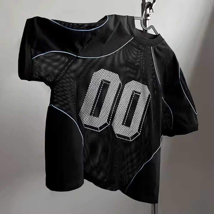 Custom Men's Boxy Oversized Retro Soccer Jersey American Mesh ...