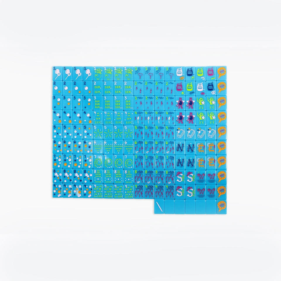 Palm Royale Modern Luxury Acrylic Mahjong Set-Water Resistant Eco ...