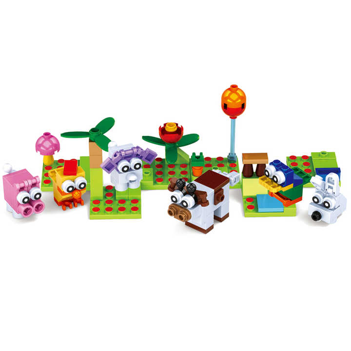 Wholesale Custom Diy 3d Model Cartoon Building Blocks Mini Farm Animal ...