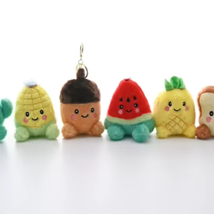 Customized Creative Cartoon Plant and Fruit Plush Hanging Items Cactus ...