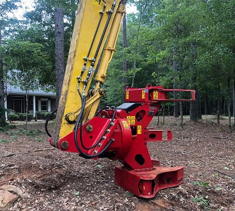 Hydraulic Tree Shear with Grapple for 1-50t Excavators in Construction ...