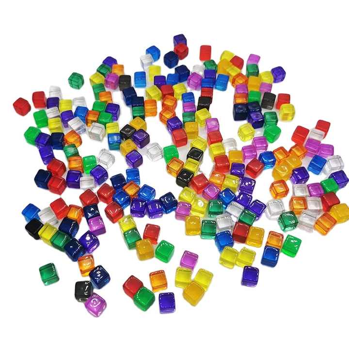 Customized Plastic Transparent 8mm Cubes Acrylic Cube for Board Game ...