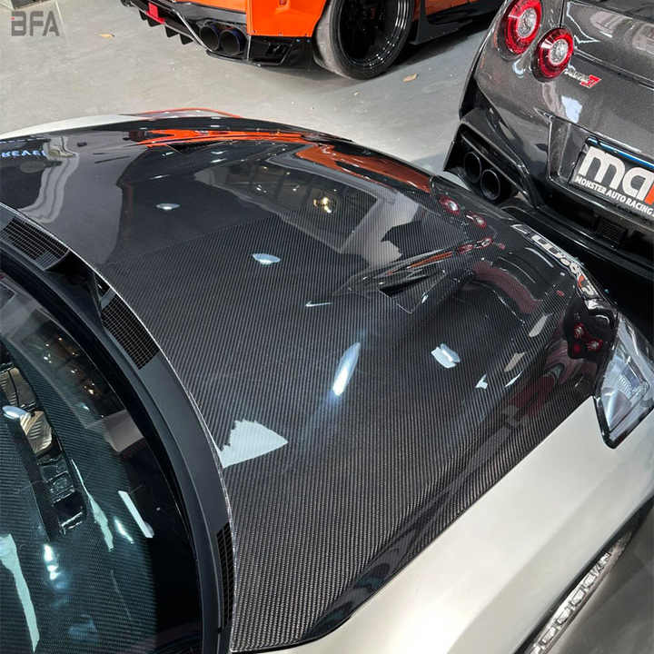 For Nissan GTR R35 Upgrades Nismo Dry Carbon Fiber Hood Body Kit ...