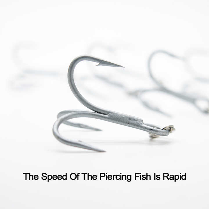 10pcs/box Saltwater Tuna Fishing Hook Three Hook 1# 2# 4# 6# 8#1/0 2/0 ...