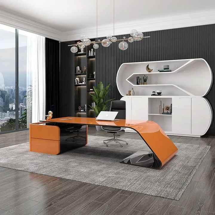 Executive Office Desk Set - Modern Luxury & Functionality