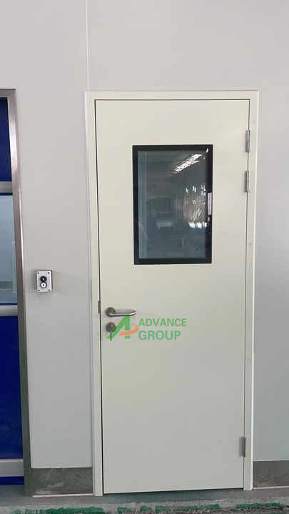 GMP Certified Cleanroom Door Airtight Seal Flush Surface Pharma ...