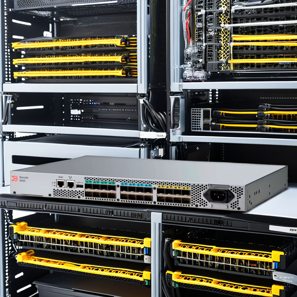 De ll EMC Connectrix DS-6610B-L托管交换机与Brocade BR-G610-8-16G-0高性能网络交换机 ...
