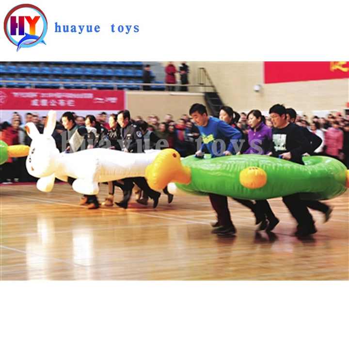 Inflatable Turtle Rabbit Race Ring - Fun Outdoor Game
