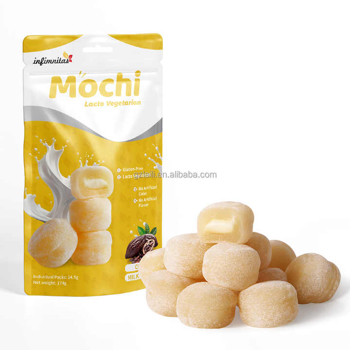 Snacks Delicious Sandwich Mochi With Jam Japanese Mochi Cocoa Milk ...