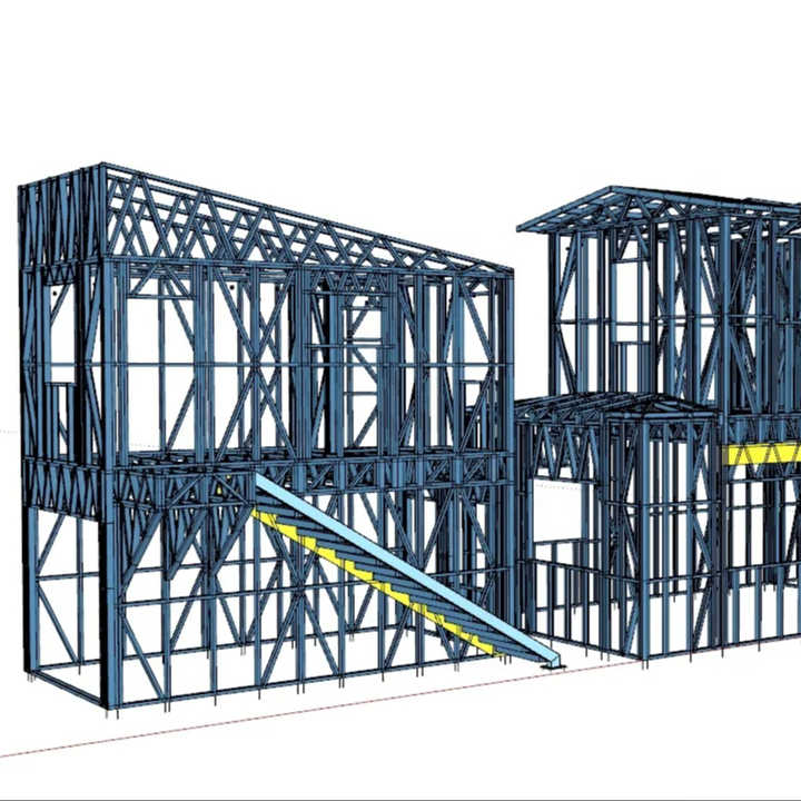 2024 New Steel Frame Home Kit for DIY Assembly Office Guest House or ...