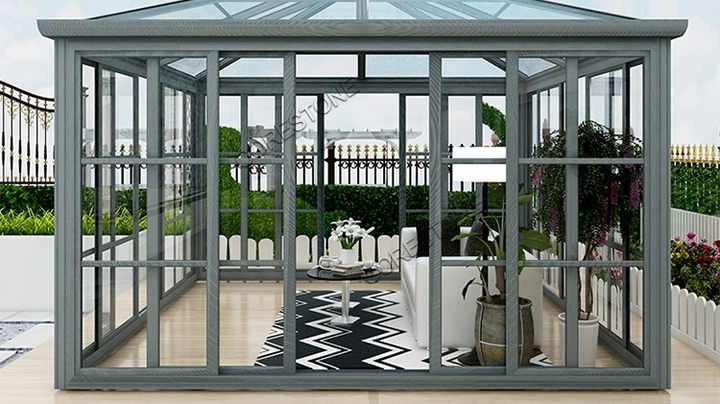 Prefab Lean to Sunroom Conservatory Greenhouse Sun Room