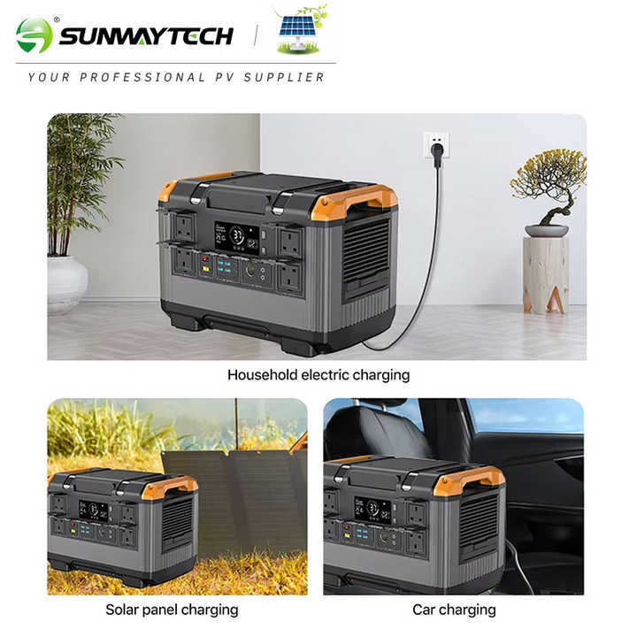 Sunway Portable Rechargeable 2000w 2400w Backup Battery Power Station ...
