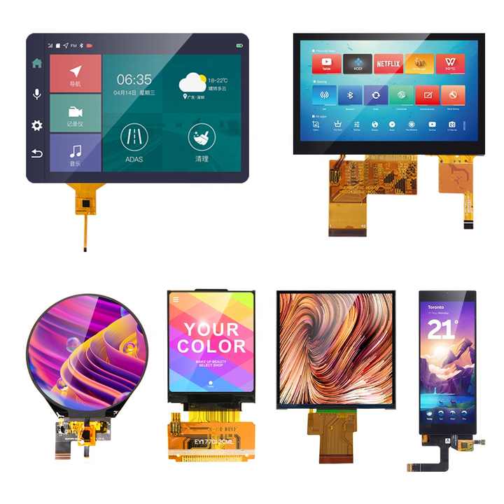 High-resolution TFT LCD Displays with MIPI MCU RGB SPI LVDS