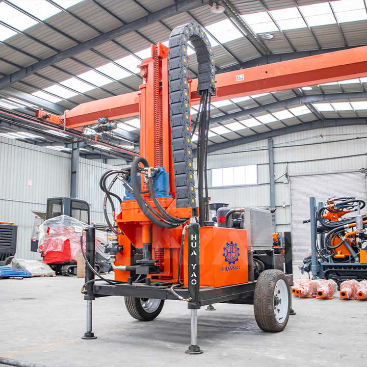 100m 200m 300m Crawler Mounted Diesel Borehole Water Well Drilling Rig Machines for Sale ...
