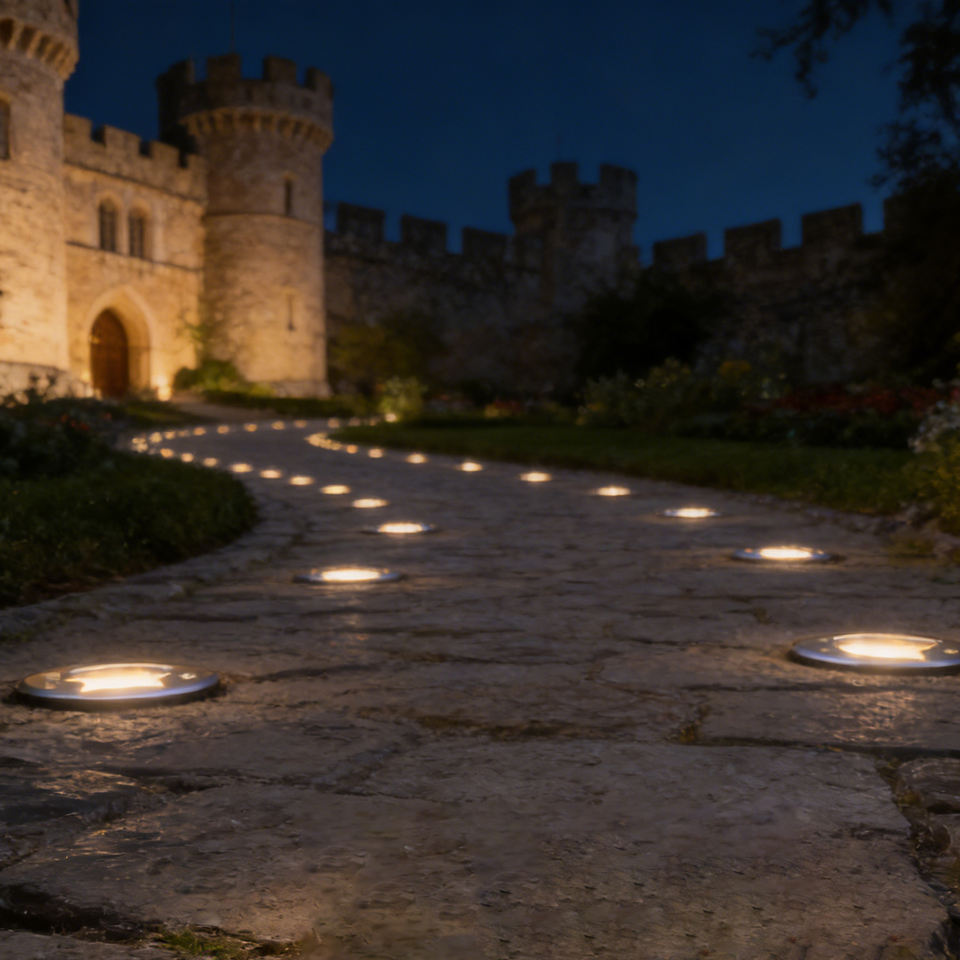 LED Garden Square Underground Buried Lamp Round Single Color /RGB Color ...