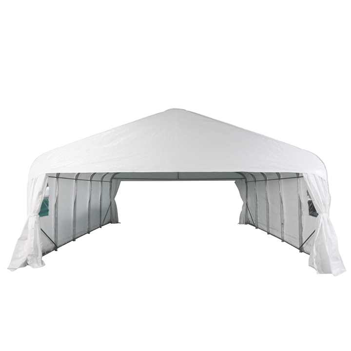 Heavy-Duty Double Carport Folding Shelter Portable Garage Canopy for ...