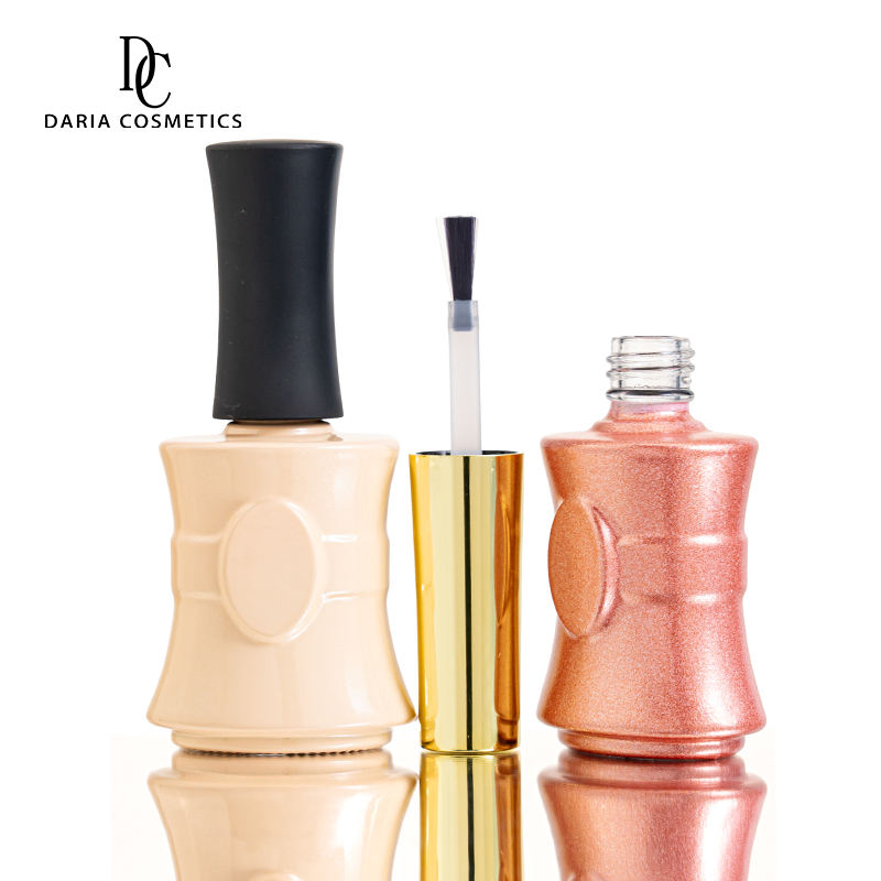 Custom Logo Nail Gel Glass Bottle 15ml Luxury Nail Polish Bottle With ...