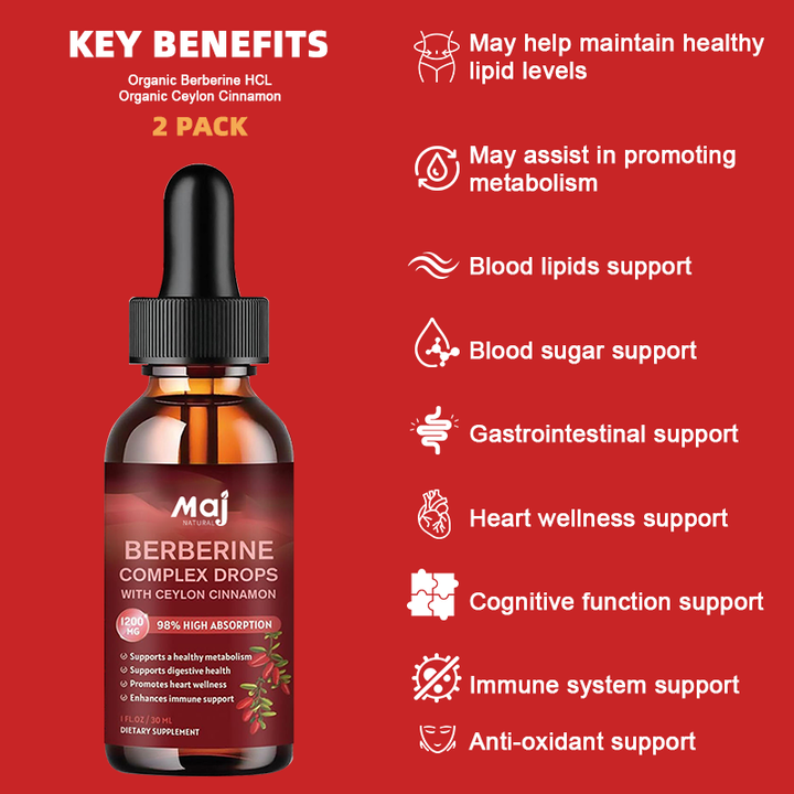 OEM Organic Berberine Liquid Drops Supplement Turmeric Ceylon Cinnamon ...