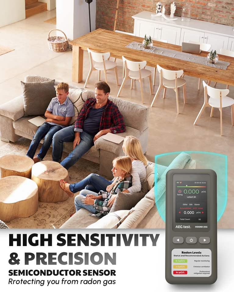 Radon Detector OEM Smart Air Quality Radon Semiconductor Monitor ...