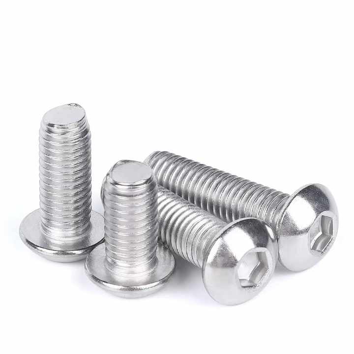 Fasteners Stainless Steel Hexagon Head Screw ISO7380 Pan Head Hex Bolts Screw M5 M6 M8 Button ...