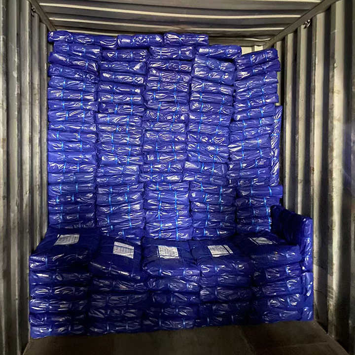 120g Blue Color Eyelets Tarpaulin Pe Tarpaulin Truck Cover Poly Tarp ...