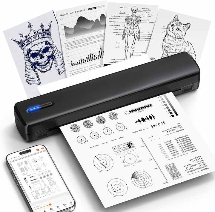A4 Portable Thermal Printer - Wireless & Inkless Printing