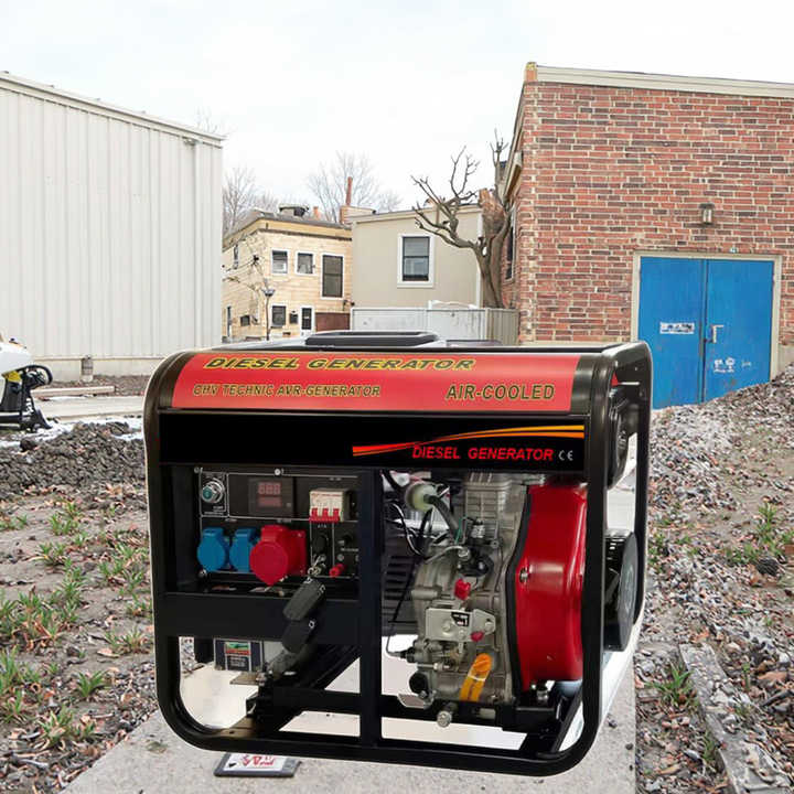 6kw Single Phase Silent Type Diesel Generator Auto Remote 5kw Rated ...