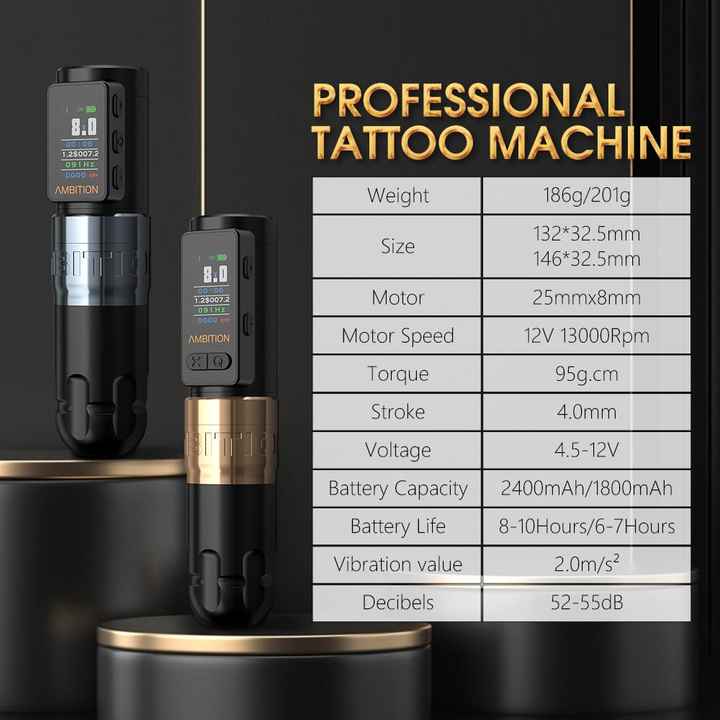 Ambition Soldier Max Tattoo Machine - Power and Precision