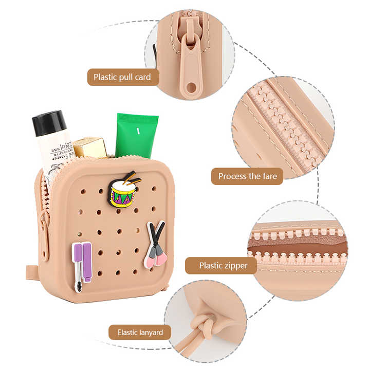 Factory Fashion Custom Silicone Coin Purse Pouch Change Purse Silicone ...