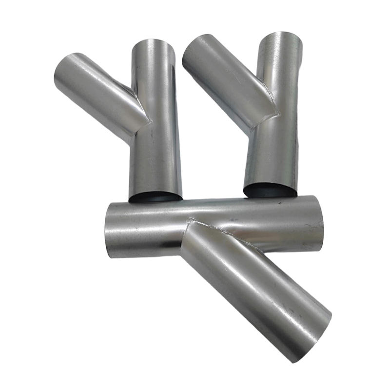 Stainless Steel Pipe Branch Reducing Diameter Oblique Tee Pipeline ...