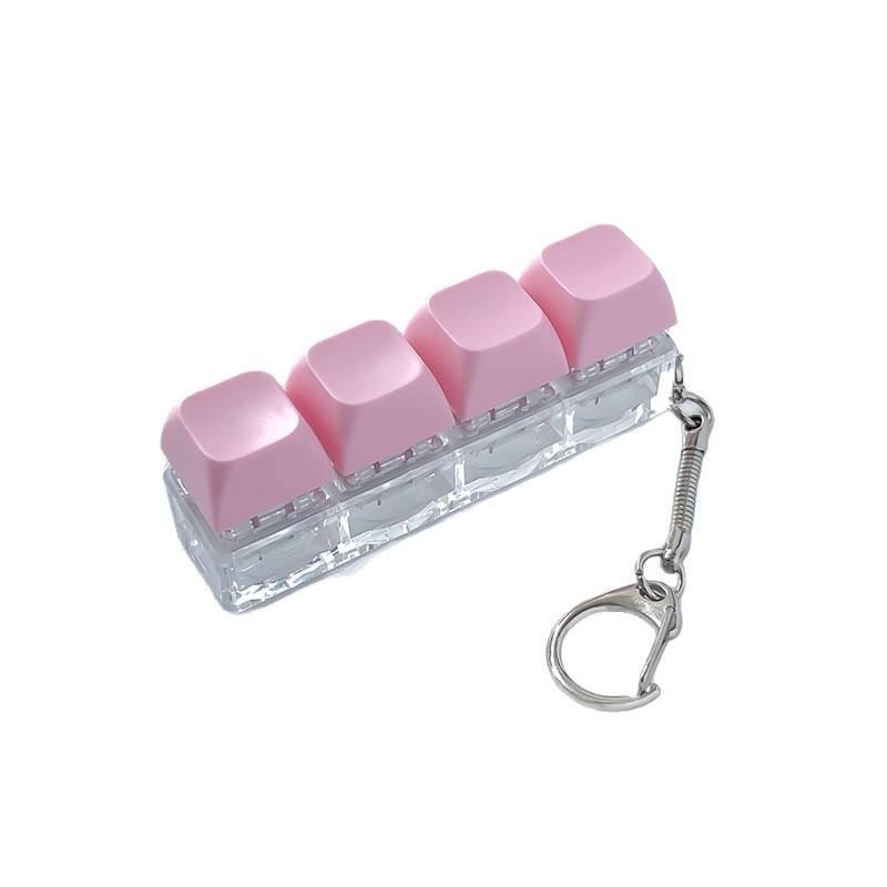 Creative Keyboard Keycap Fidget Squeeze Toy Keychain, Cute Stress ...