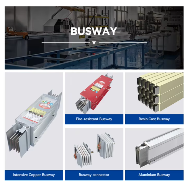 Compact 200A-6300A Aluminum Sandwich Busbar Trunking High-Efficiency ...