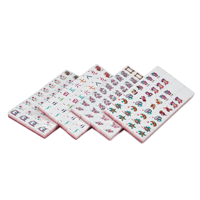 Glossy Solid Cute Cartoon Western Symbol Printing mahjong tiles For ...