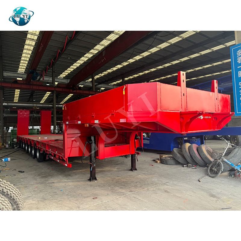 7 Axle Lowbed Truck Trailer - Efficient Heavy Equipment Transport