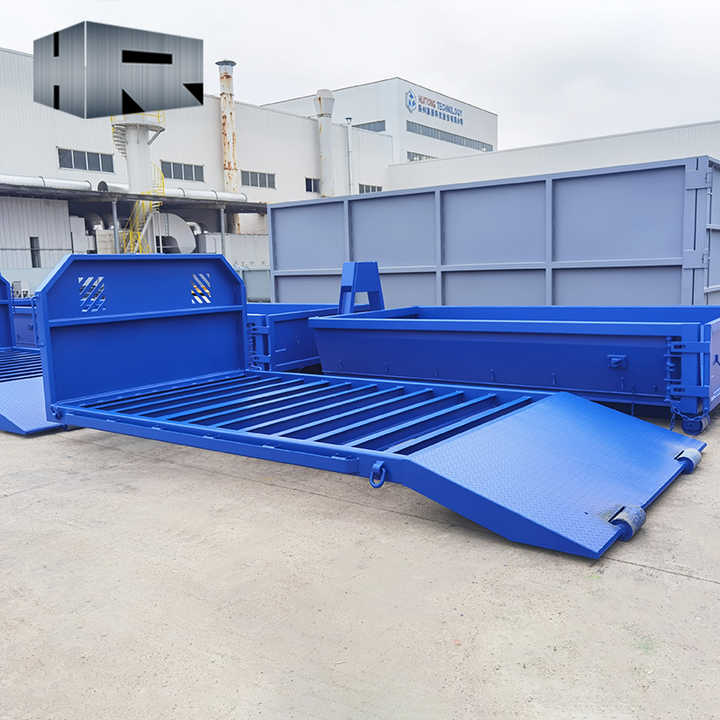 16ft Hydraulic Hook Lift Truck Body Flatbed Roll off Design for ...