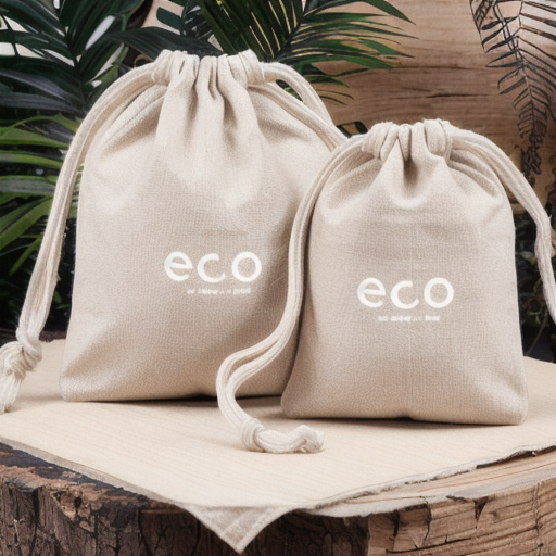 Custom Drawstring Bag Cotton Small Drawstring String Gift Bag With ...