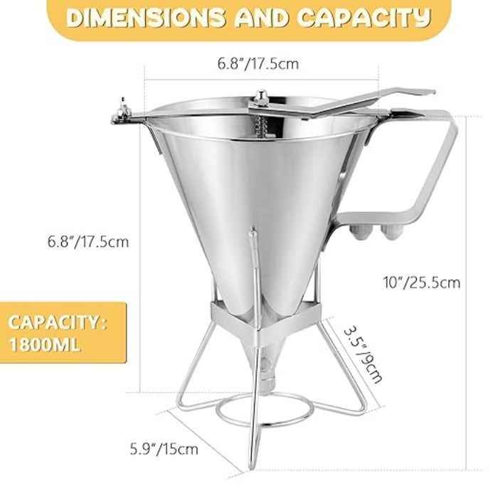Stainless Steel Metal Cooking Funnel for Catering Hotel Restaurant and ...