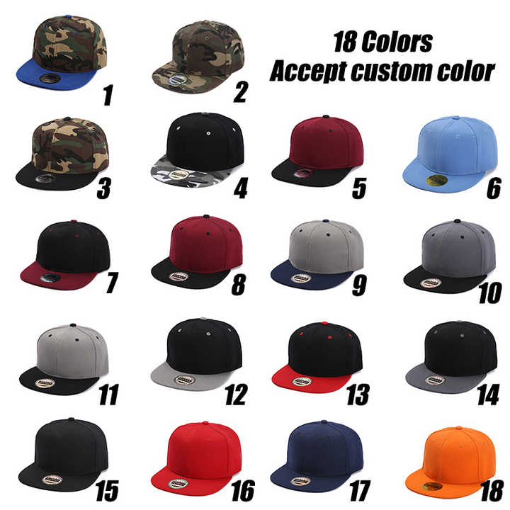 Custom Logo Embroidery Flat Brim Snapback Caps for Men - Stylish 6 ...