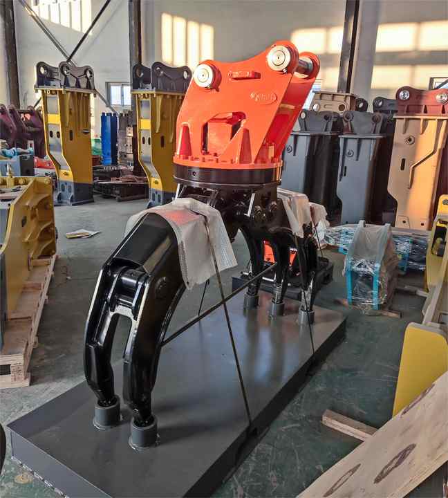 16 Ton Digger Log Grapple Hydraulic Wood Grabber for Excavator Scrap ...